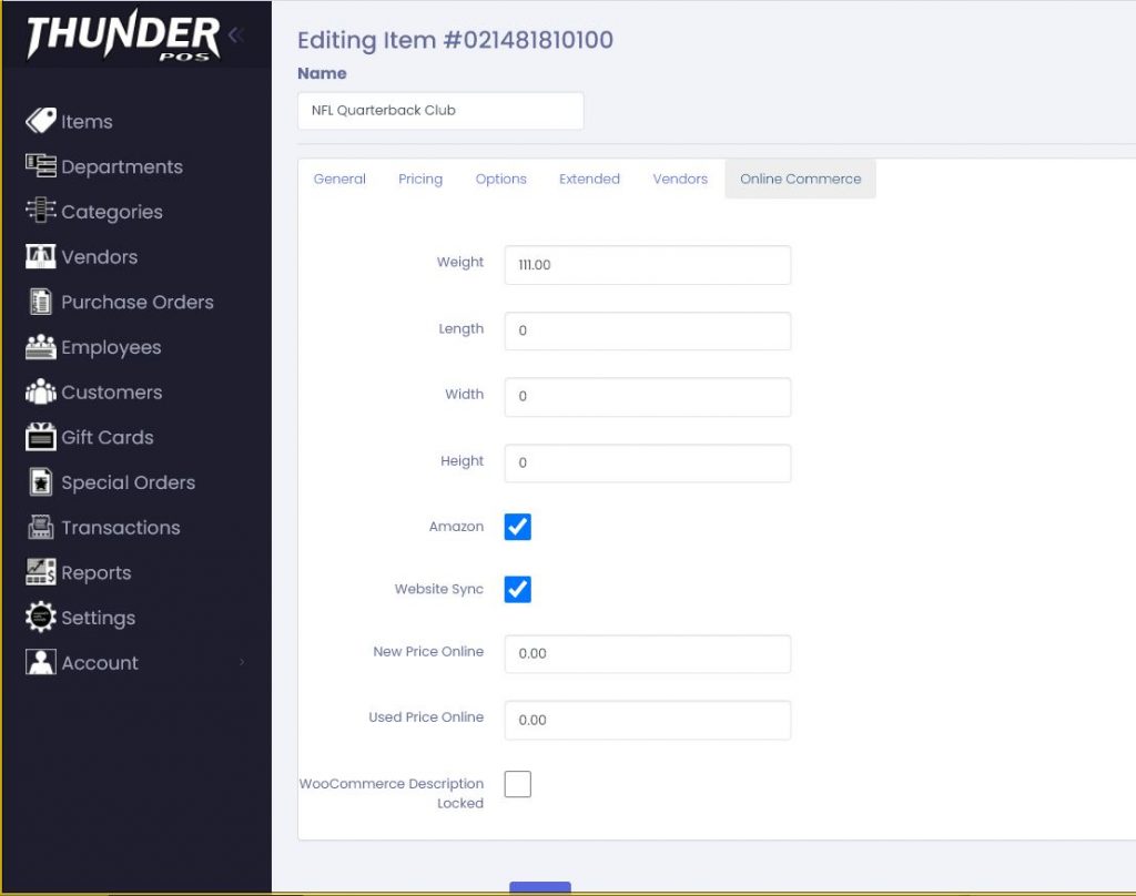 Shopify Integration - ThunderPOS