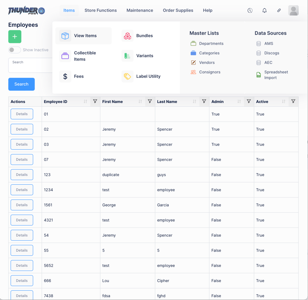 ThunderPOS.net Web Experience – ThunderPOS